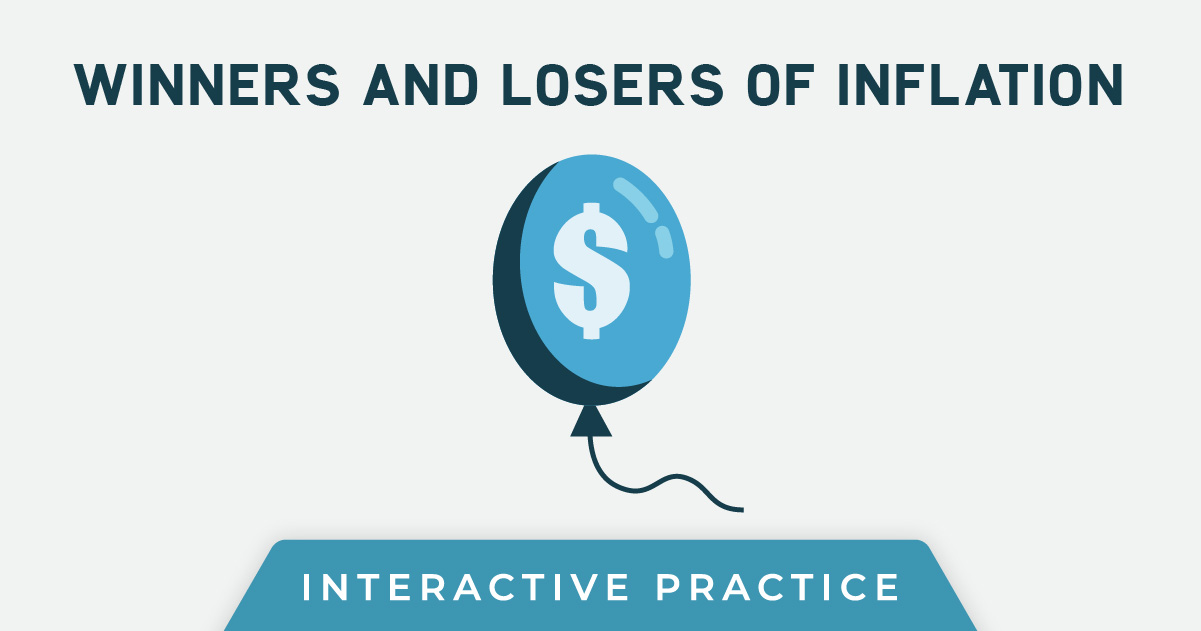 Winners and Losers of Inflation Interactive Practice | Marginal ...